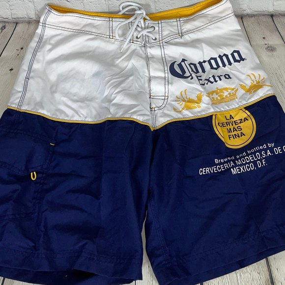 Corona | Swim | Corona Extra Mens Swim Trunks Board Shorts Sz 34 | Poshmark